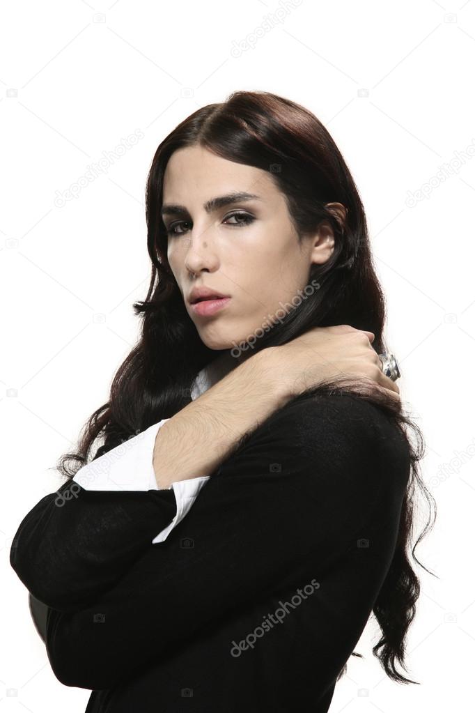 Androgynous man Stock Photo by ©Zveiger 32009821