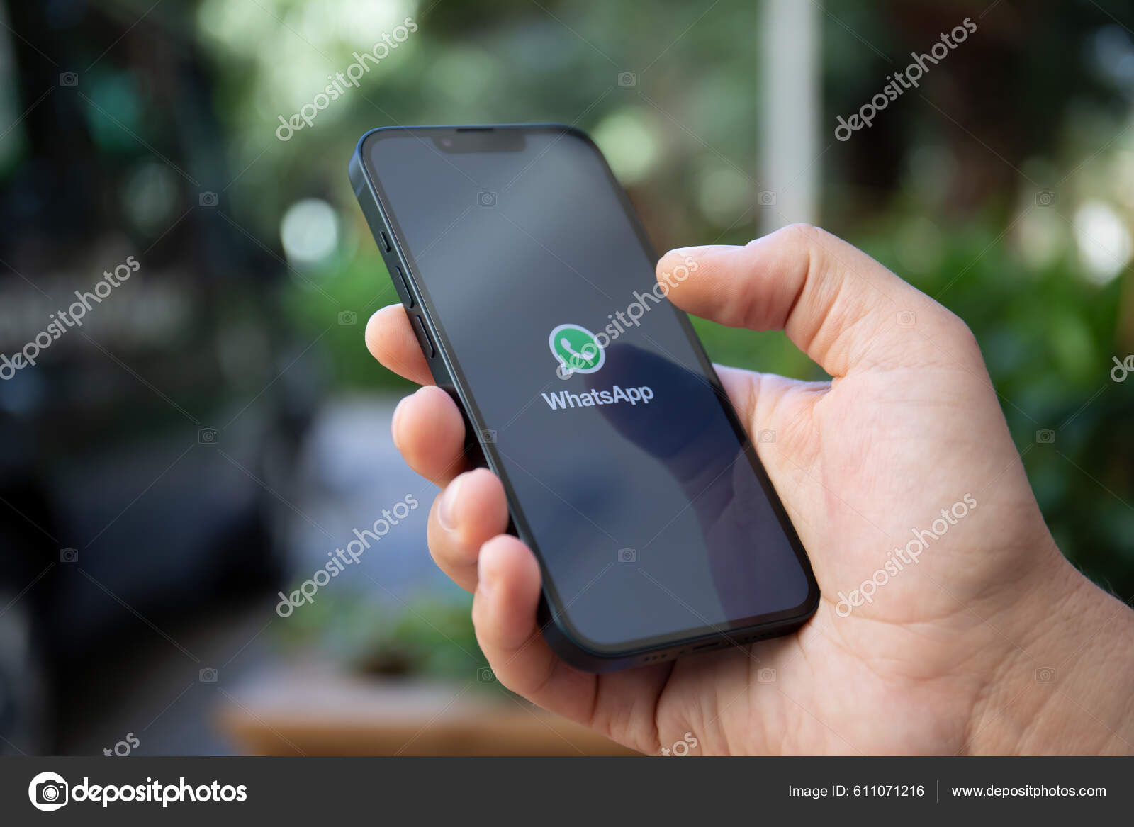 Alanya Turkey September 2022 Man Hand Holding Iphone Social Networking ...