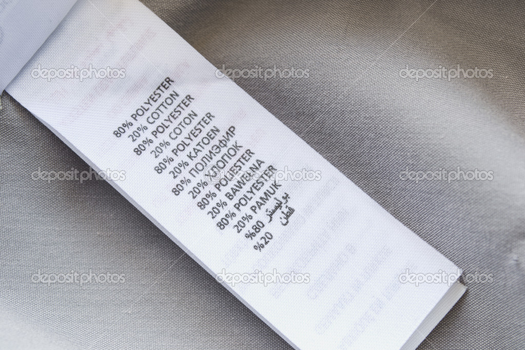 Fabric composition label — Stock Photo © Tarzhanova #45139411