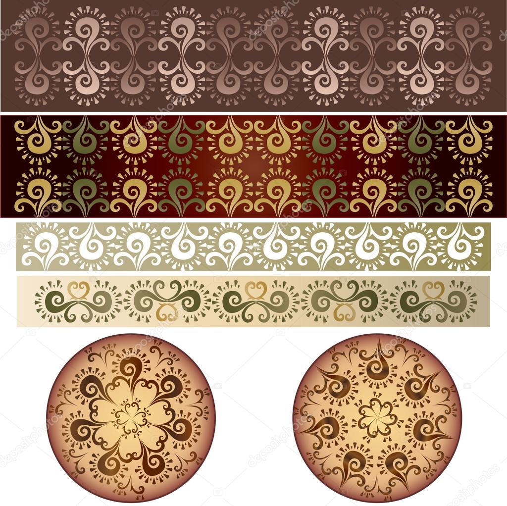 Antique border design (eastern style) — Stock Vector © antsvgdal #20393215