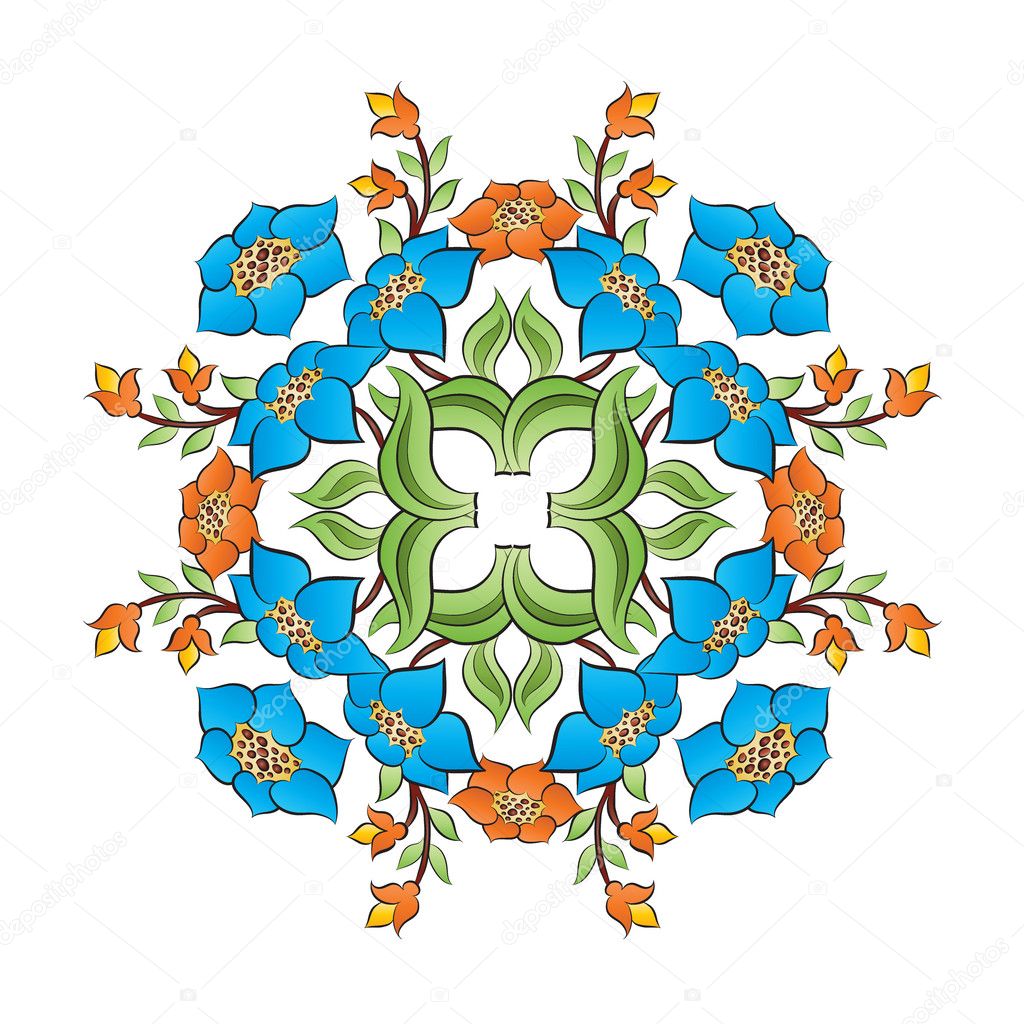 Ottoman motifs design series with forty-seven Stock Vector by ...