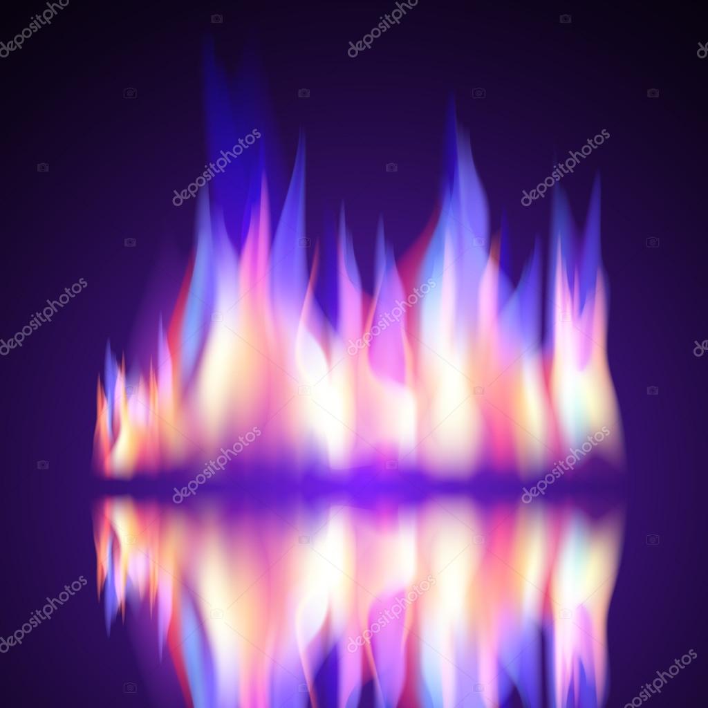 Gas Fire flame burn vector background — Stock Vector © LucaLuppi #24680177