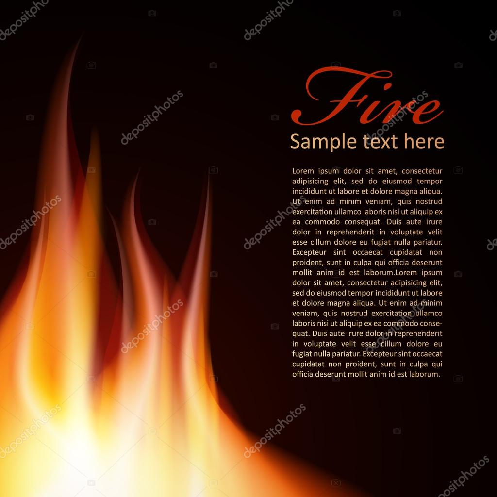 Fire background Text Design Stock Vector Image by ©LucaLuppi #25354825