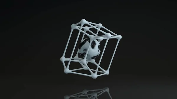 Rendering Hypercube Tesseract Reflective Surface Model Hypercube ...