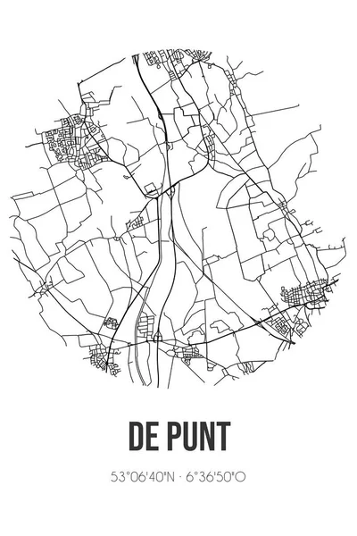 Resumen del plano de De Punt situado en Drenthe municipio de Tynaarlo ...