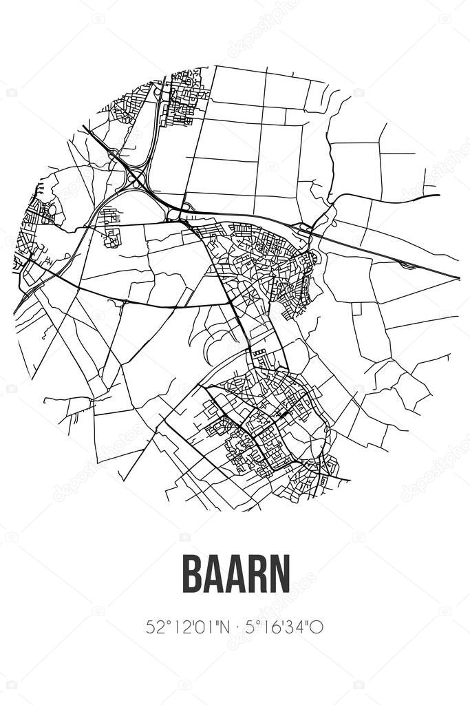 Resumen el mapa de Baarn situado en Utrecht municipio de Baarn. Mapa de ...