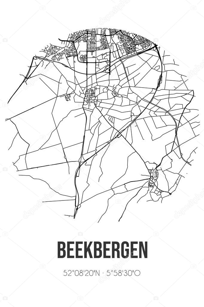 Resumen del mapa de Beekbergen situado en Gelderland municipio de ...