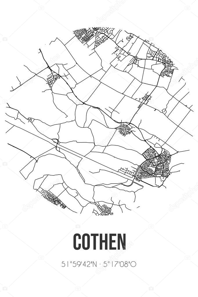 Resumen del mapa de Cothen situado en Utrecht municipio de Wijk bij ...