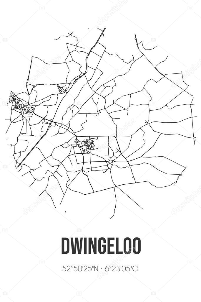 Resumen del plano de Dwingeloo situado en Drenthe municipio de ...