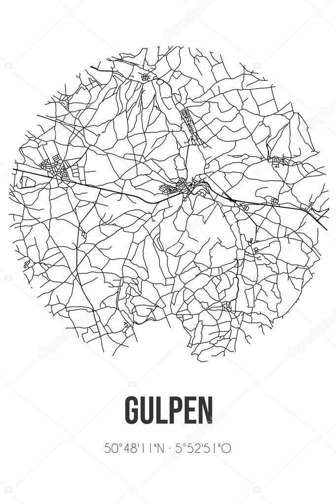 Resumen del mapa de Gulpen situado en Limburgo municipio de Gulpen ...