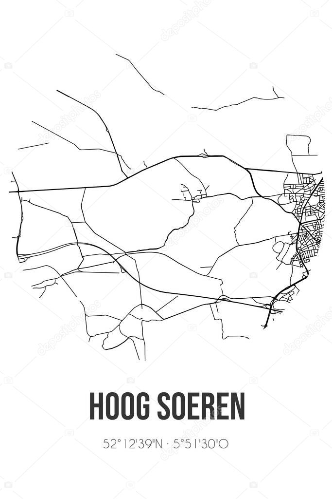 Resumen del mapa de Hoog Soeren situado en Gelderland municipio de ...