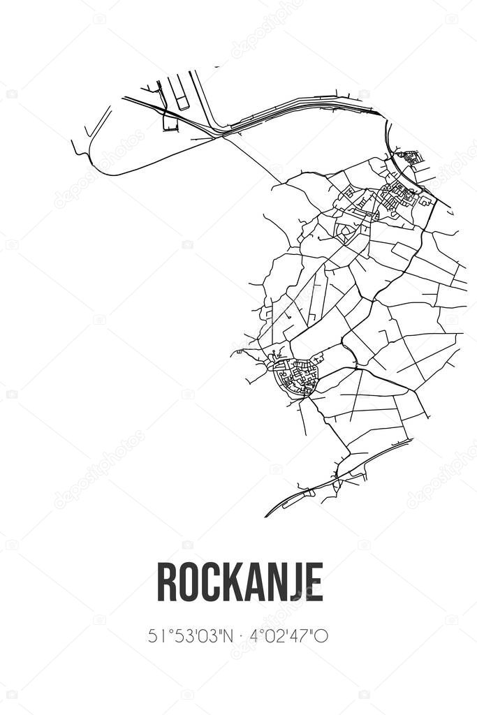 Resumen del mapa de Rockanje situado en Zuid-Holland municipio de ...