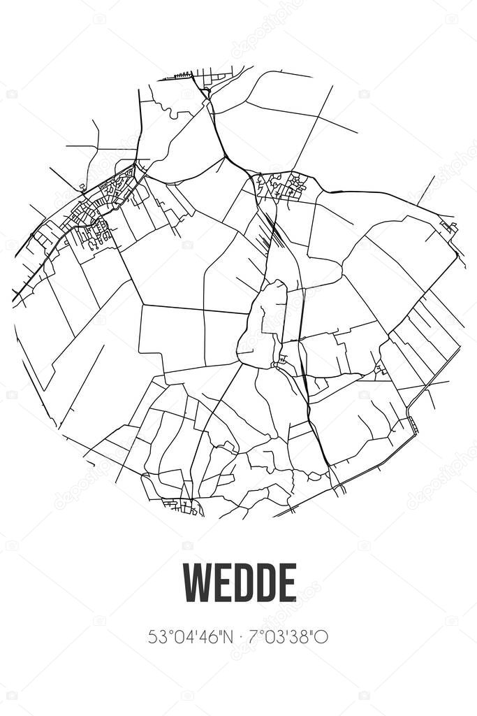 Resumen del plano de Wedde situado en Groningen municipio de ...