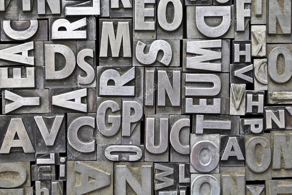 Metal Letterpress Letter Background Stock Photo by ©enterlinedesign ...
