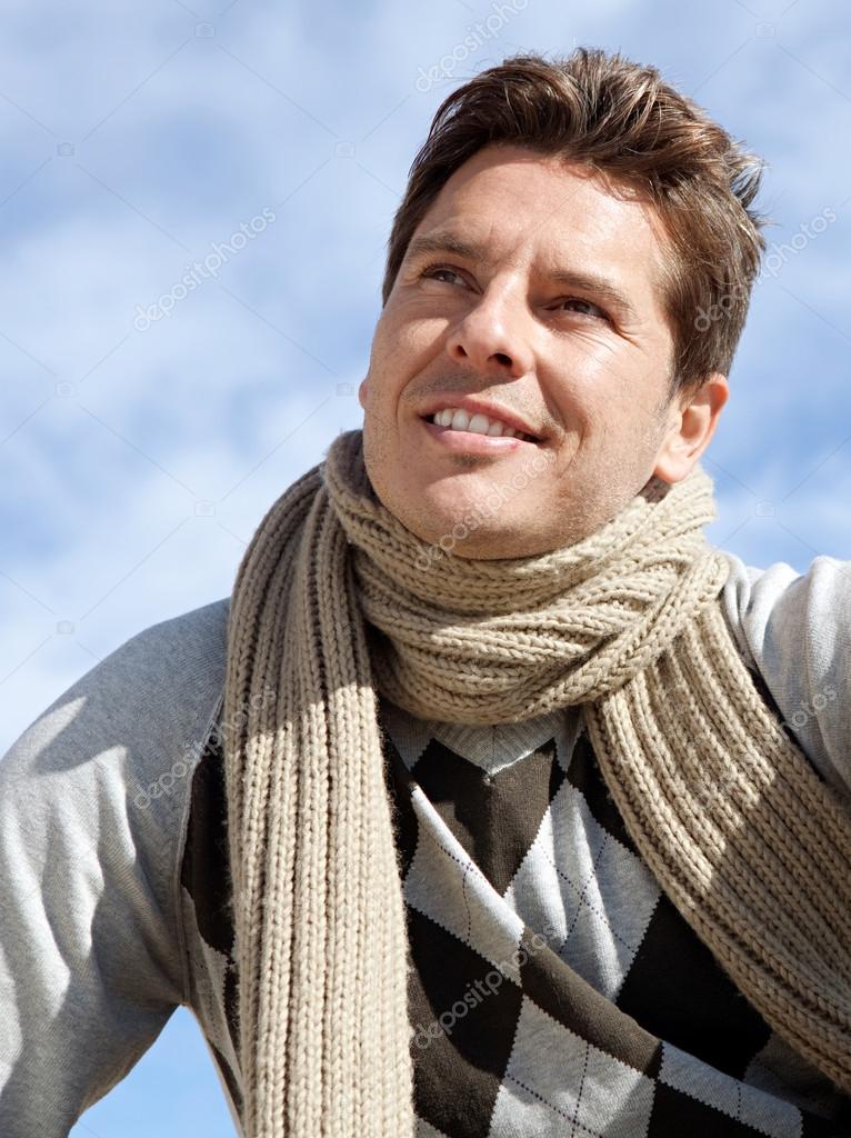 Smart man on a beach Stock Photo by ©mjth 42523089