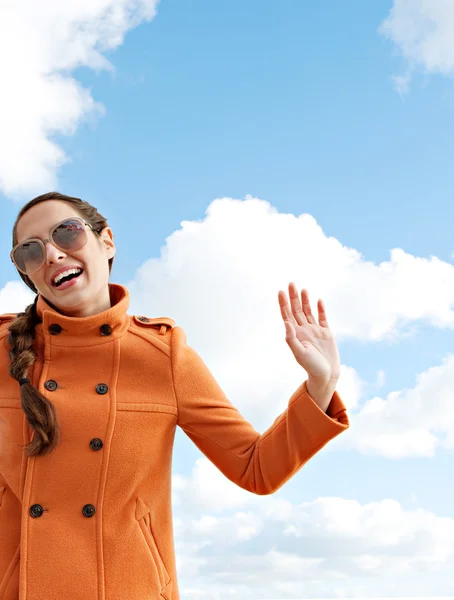 Woman waving goodbye Stock Photos, Royalty Free Woman waving goodbye ...