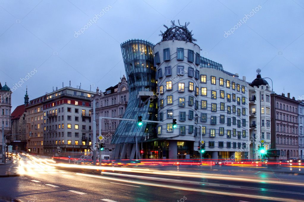 Czech republic - metropolises Prague - modern architecture - Dancing ...