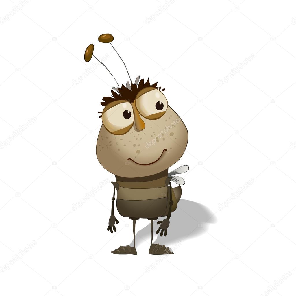 재미 버그 만화 스톡 벡터 - ©losik 23731435