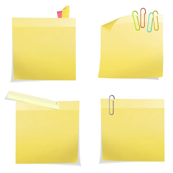 Yellow post it Vector Art Stock Images | Depositphotos