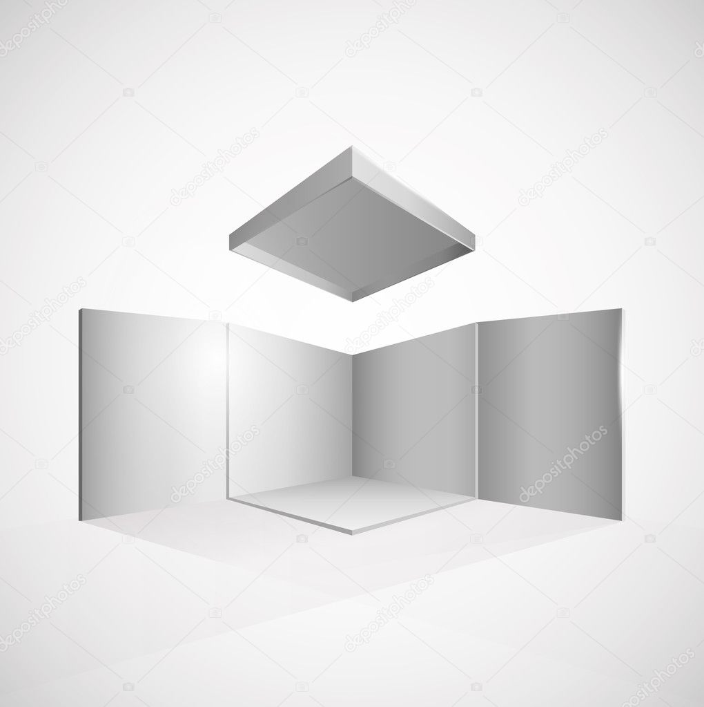 Open carton box on white background. Vector design. Stock Vector Image ...