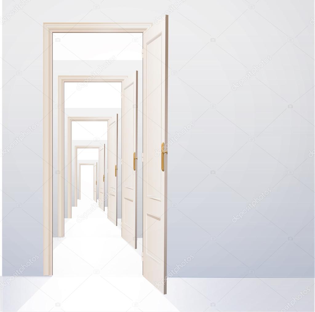 Infinite doors. Vector design. Stock Vector by ©luismolinero 23785767
