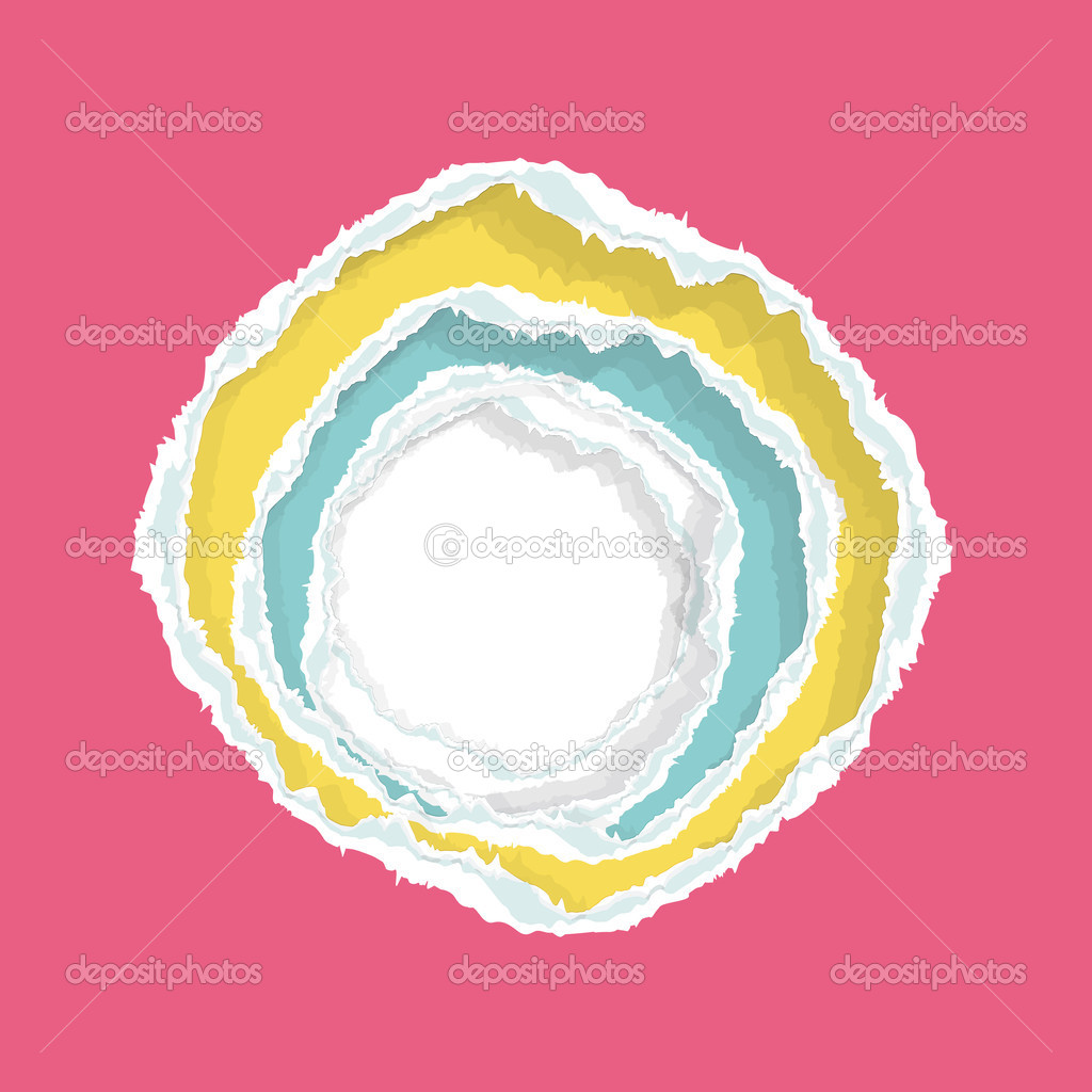 Colorful hole paper. Vector design. Stock Vector Image by ©luismolinero ...