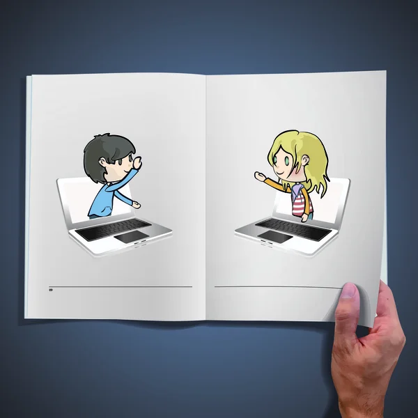 336 Children from the computer Vector Images | Depositphotos