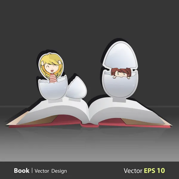 Libro roto imágenes de stock de arte vectorial | Depositphotos