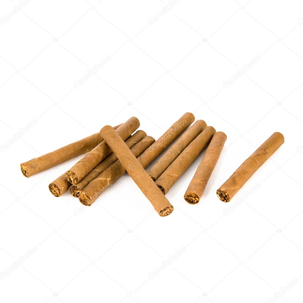 Cigarillo isolated over white background. Stock Photo by ©luismolinero ...