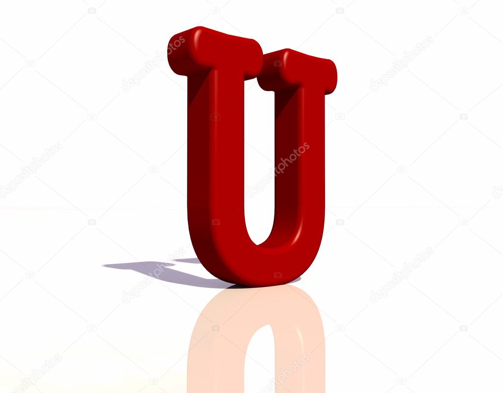 Letter u — Stock Photo © mik38 #24330321