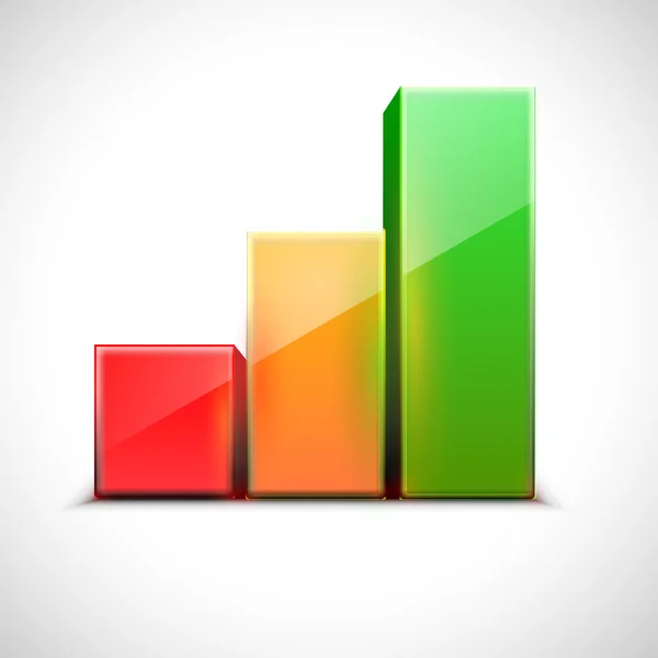 Example of business flat design graph. Infographics chart. Stock Vector ...