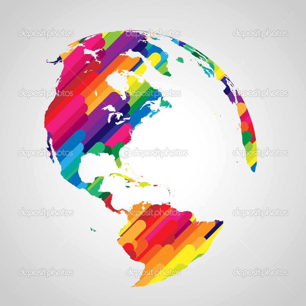 Colorful world symbol Stock Vector by ©Seby87 39349711
