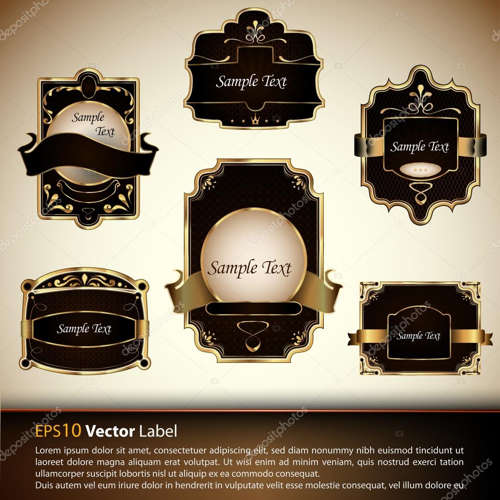 Vector set of luxury labels Stock Vector Image by ©snowflakedesign ...