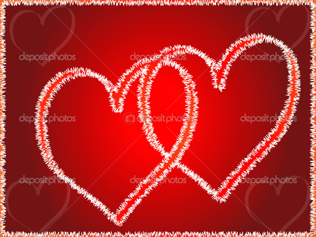 Dos corazones Vector de stock por ©savi88 19948461