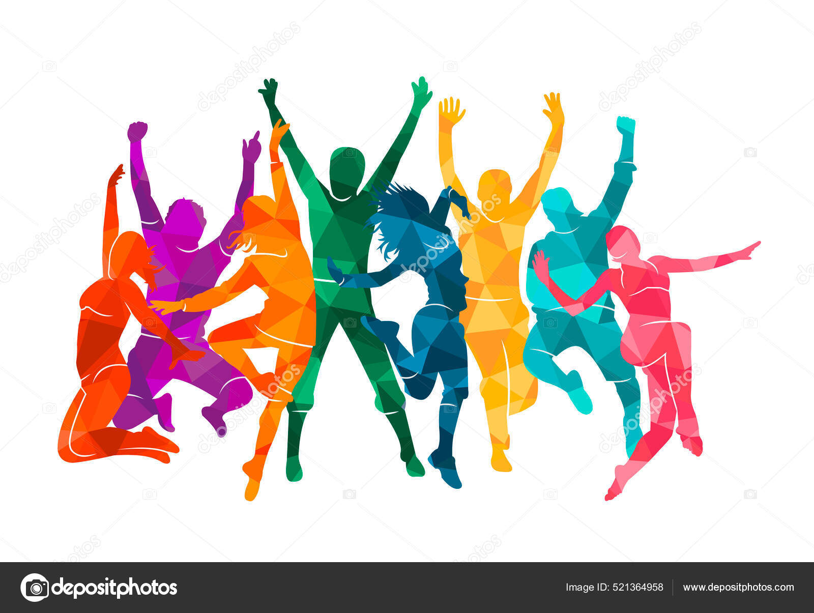 Blije Man Silhouet Happy Man Silhouette Sunset He Feels Stock Photo