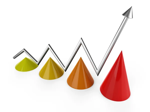 3D cone bar chart Stock Photo by ©yavuzunlu 26278793