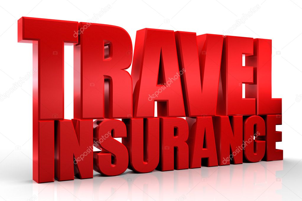 3d Travel Insurance text isolated over white background — Stock Photo ...