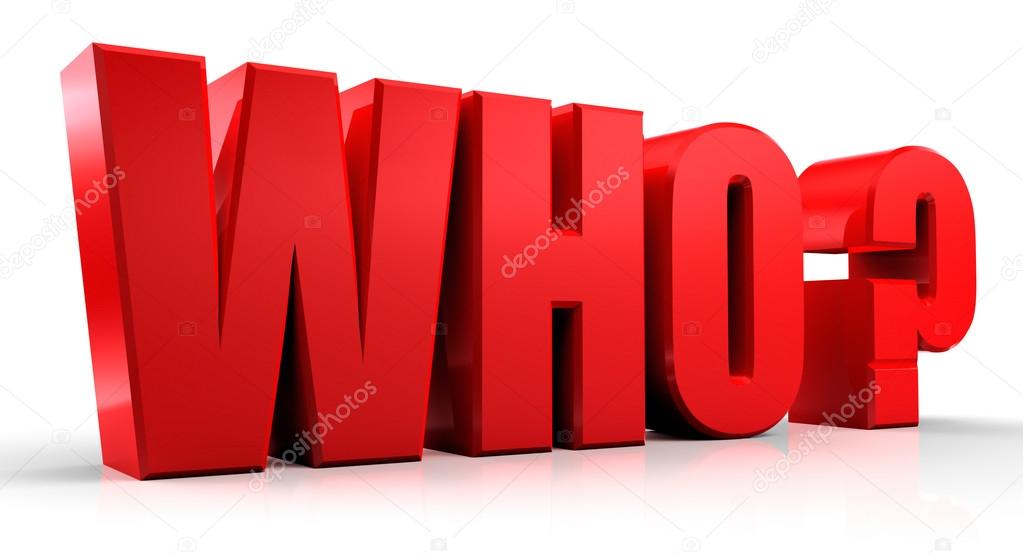 3D who word Stock Photo by ©yavuzunlu 26310407