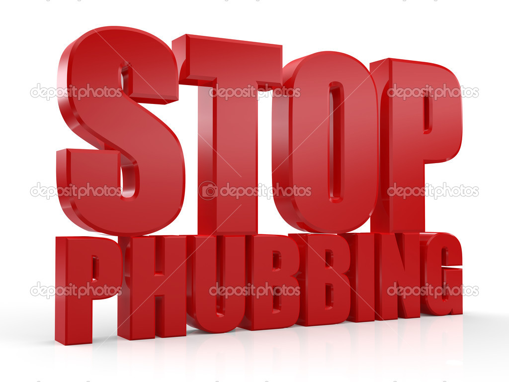 3D stop phubbing text — Stock Photo © yavuzunlu #35811661