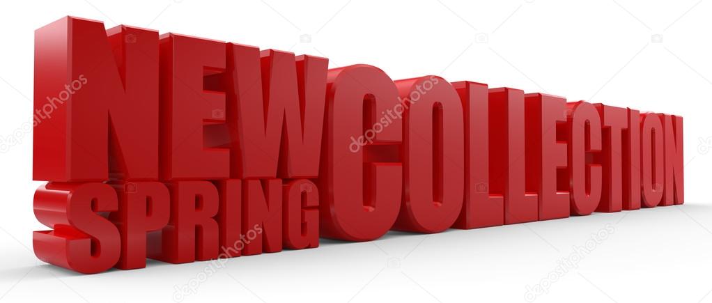 3D New Spring Collection text Stock Photo by ©yavuzunlu 38929321