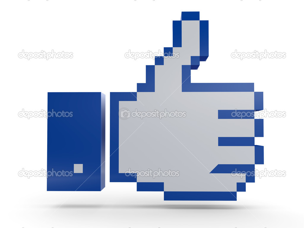 3D like symbol Stock Photo by ©yavuzunlu 38935111