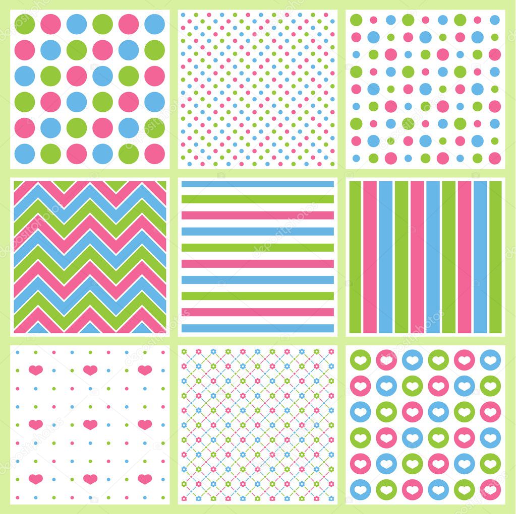 Seamless spring pattern collection Stock Vector Image by ...