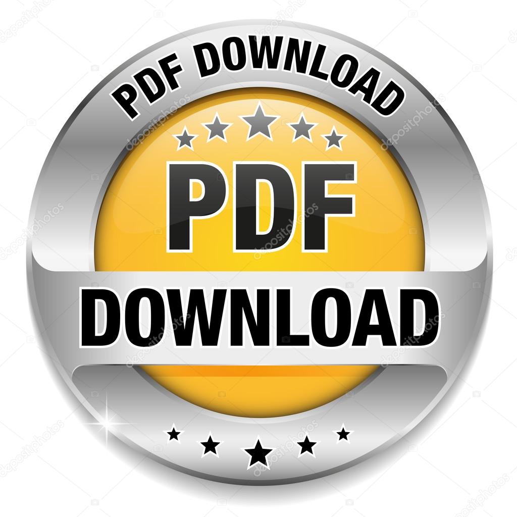 Yellow PDF download button — Stock Vector © newartgraphics #26375769