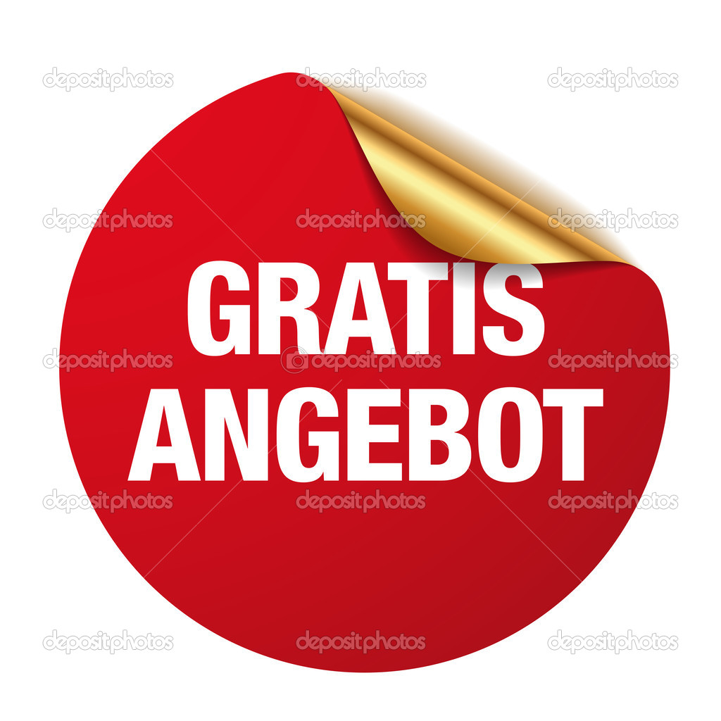 Red gratis angebot sticker Stock Vector Image by ©newartgraphics #26734743