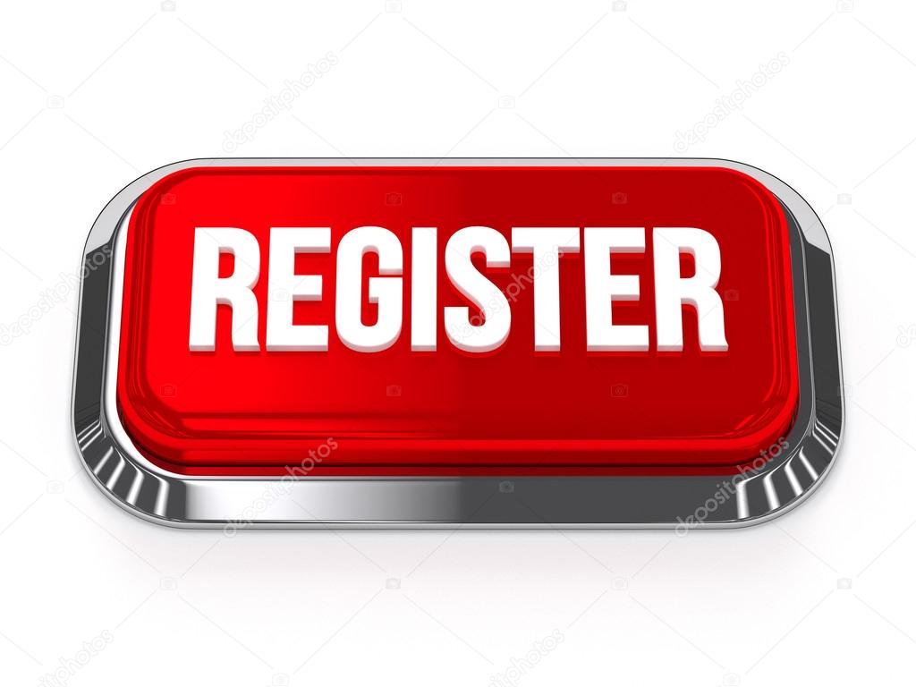 Long red register button — Stock Photo © newartgraphics #35895153