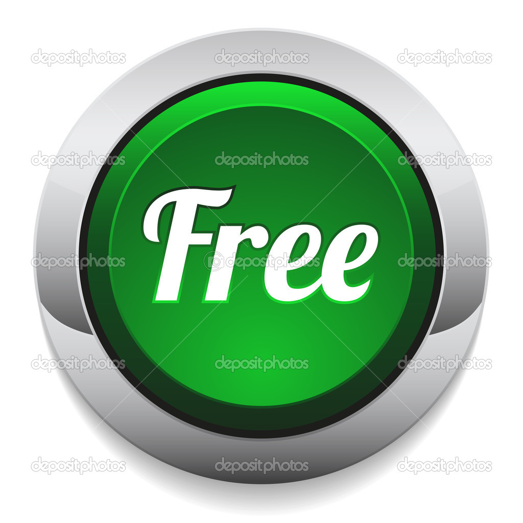 Big green free button Stock Vector Image by ©newartgraphics #36459907