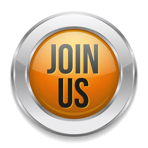 Blue silver round join us button — Stock Vector © newartgraphics #36730911