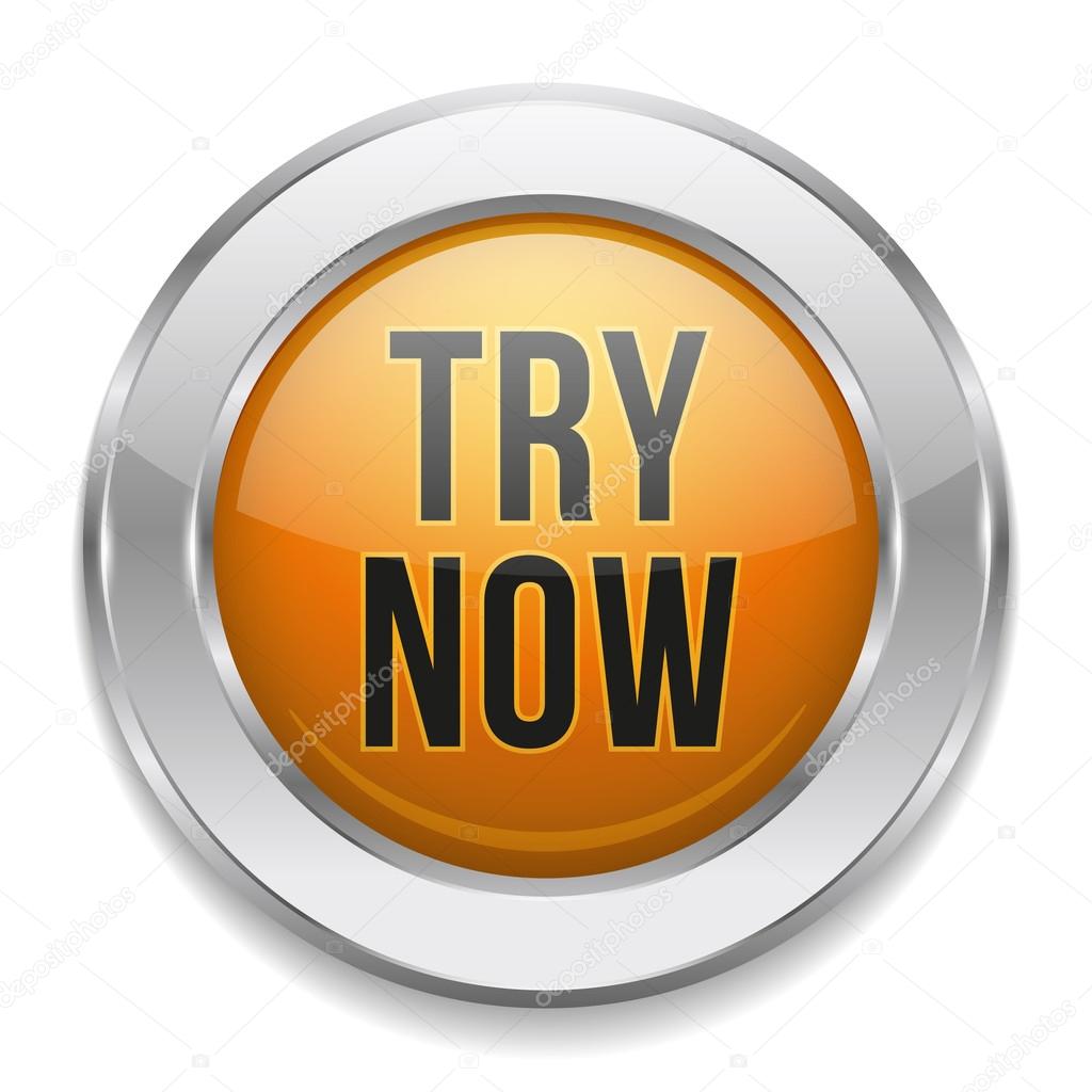 Yellow round try now button with metallic border Stock Vector Image by ... Yellow round try now button with metallic border Stock Vector Image by ...