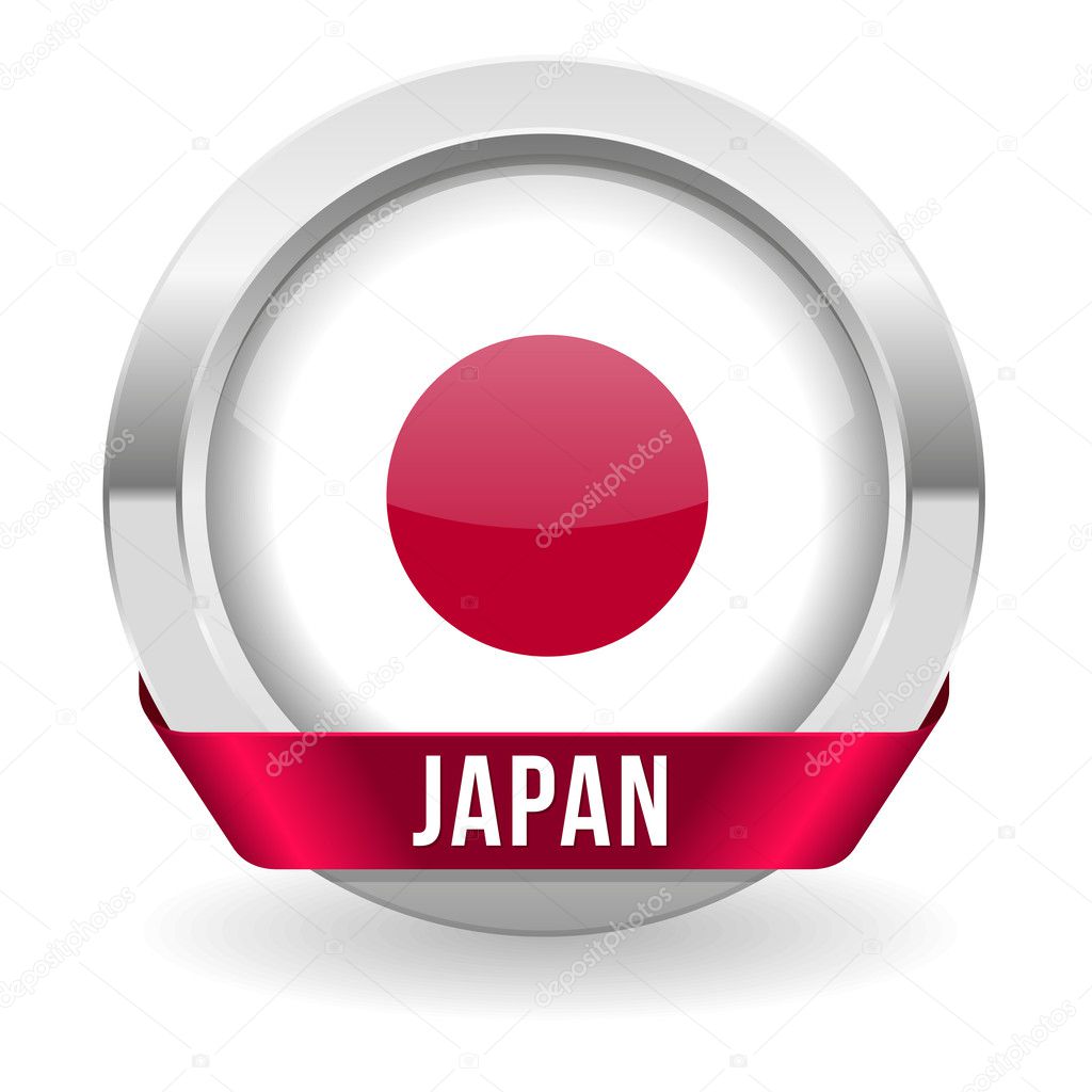 Japan flag button Stock Vector Image by ©newartgraphics #41411449
