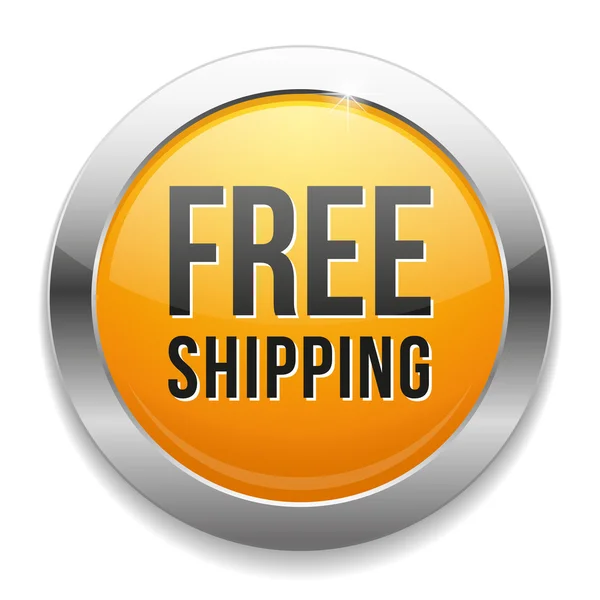 Red free shipping button — Stock Vector © newartgraphics #42902723